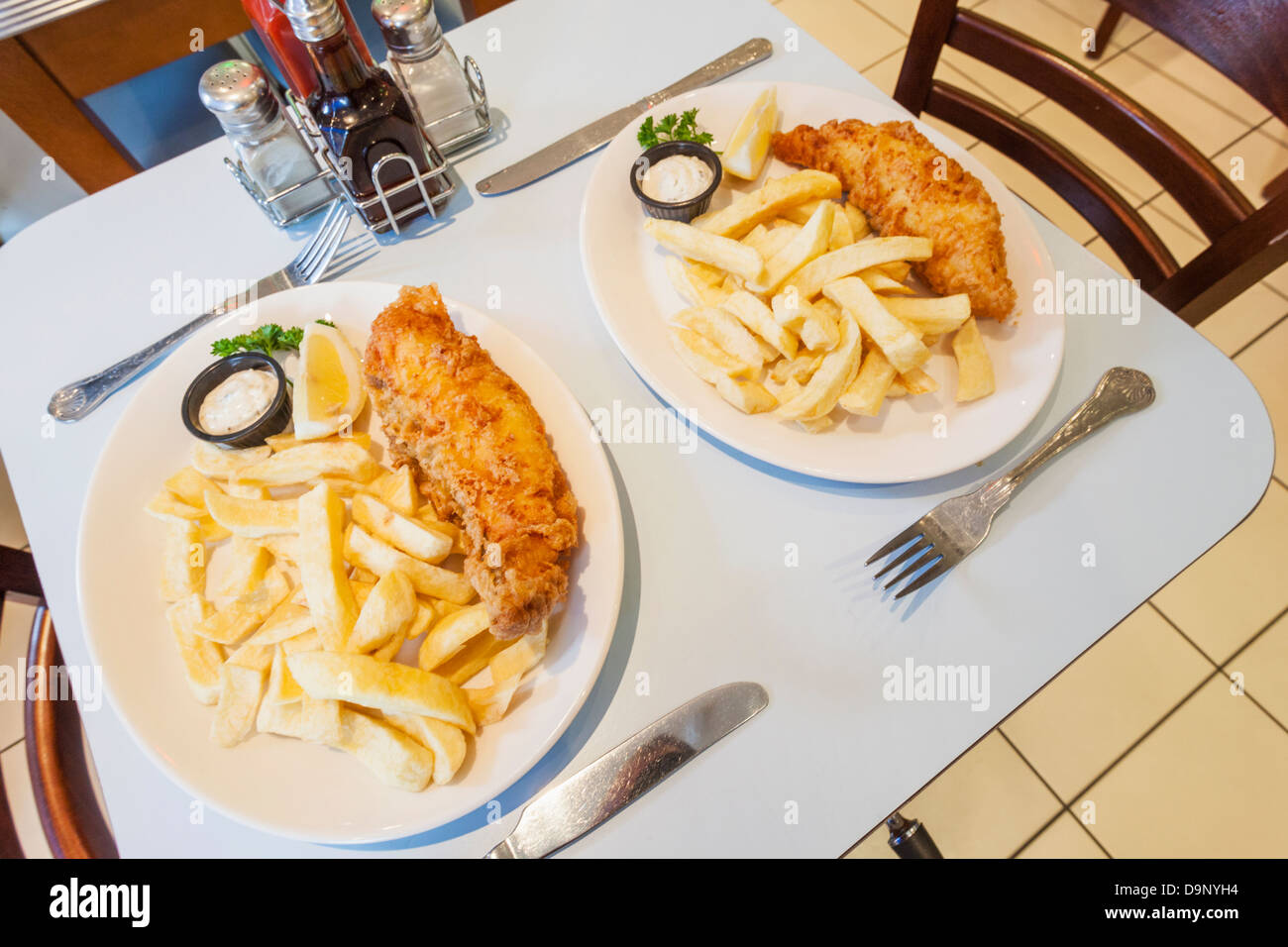 England, London, Shoreditch, Spitafields, Fish and Chips Stock Photo ...