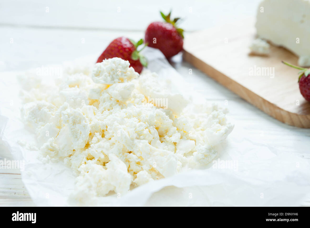 fresh homemade cottage cheese, dairy product, food Stock Photo - Alamy