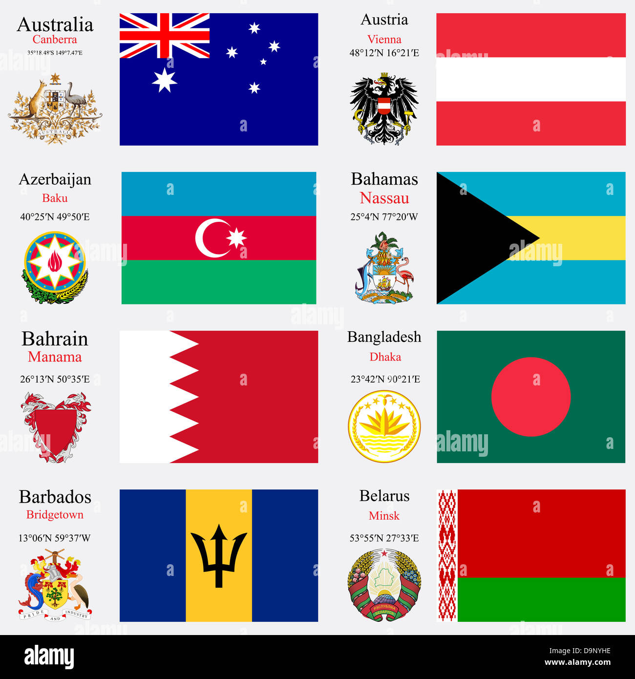 world flags set 2 Stock Photo - Alamy