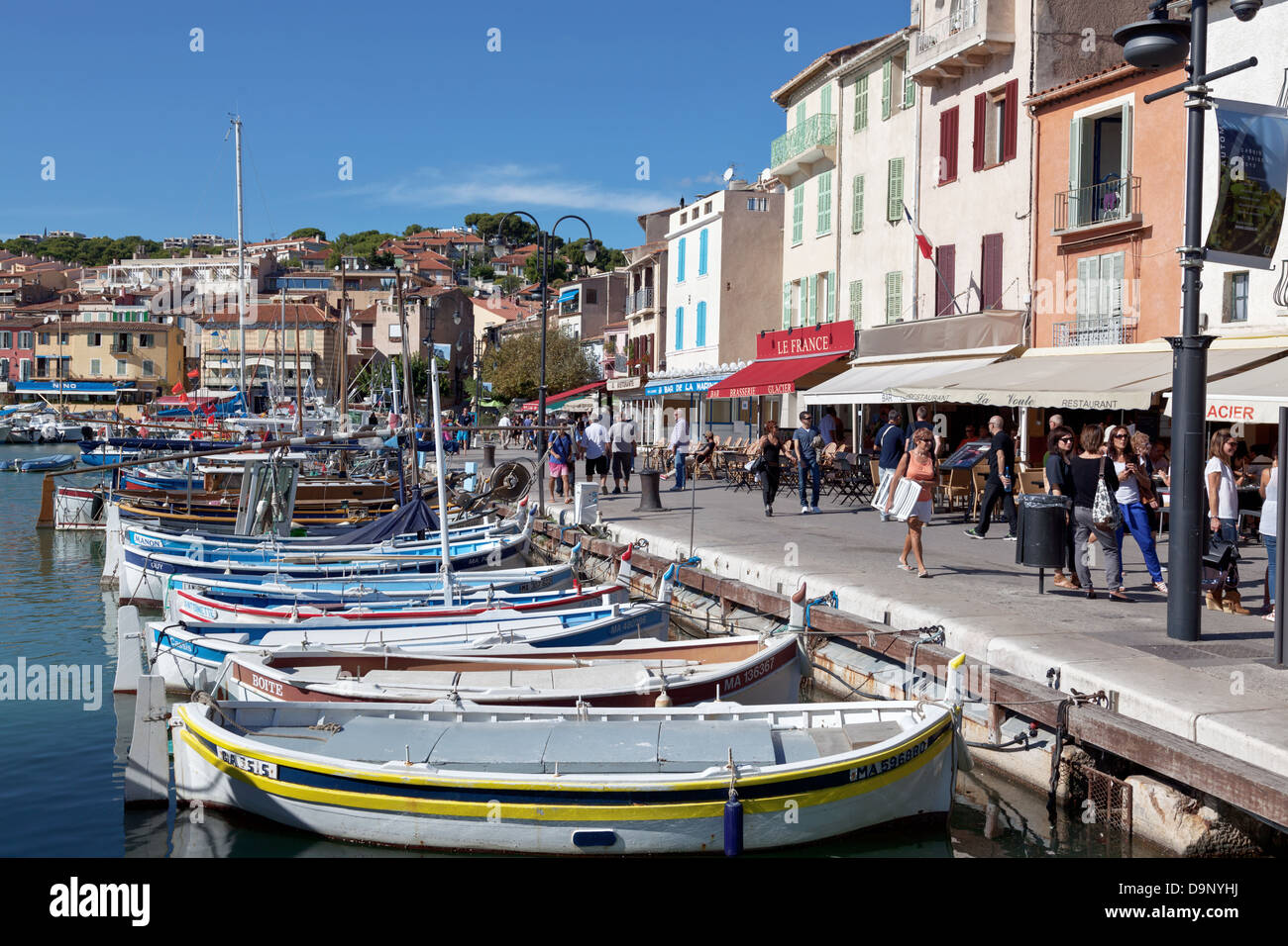 Cassis harbour, Provence, France Stock Photo - Alamy