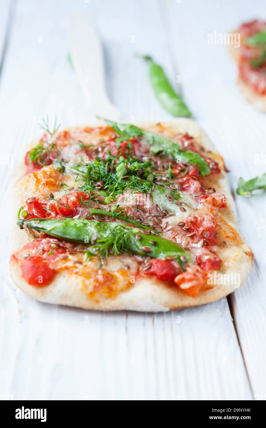 Vegetable pizza pitta hi-res stock photography and images - Alamy