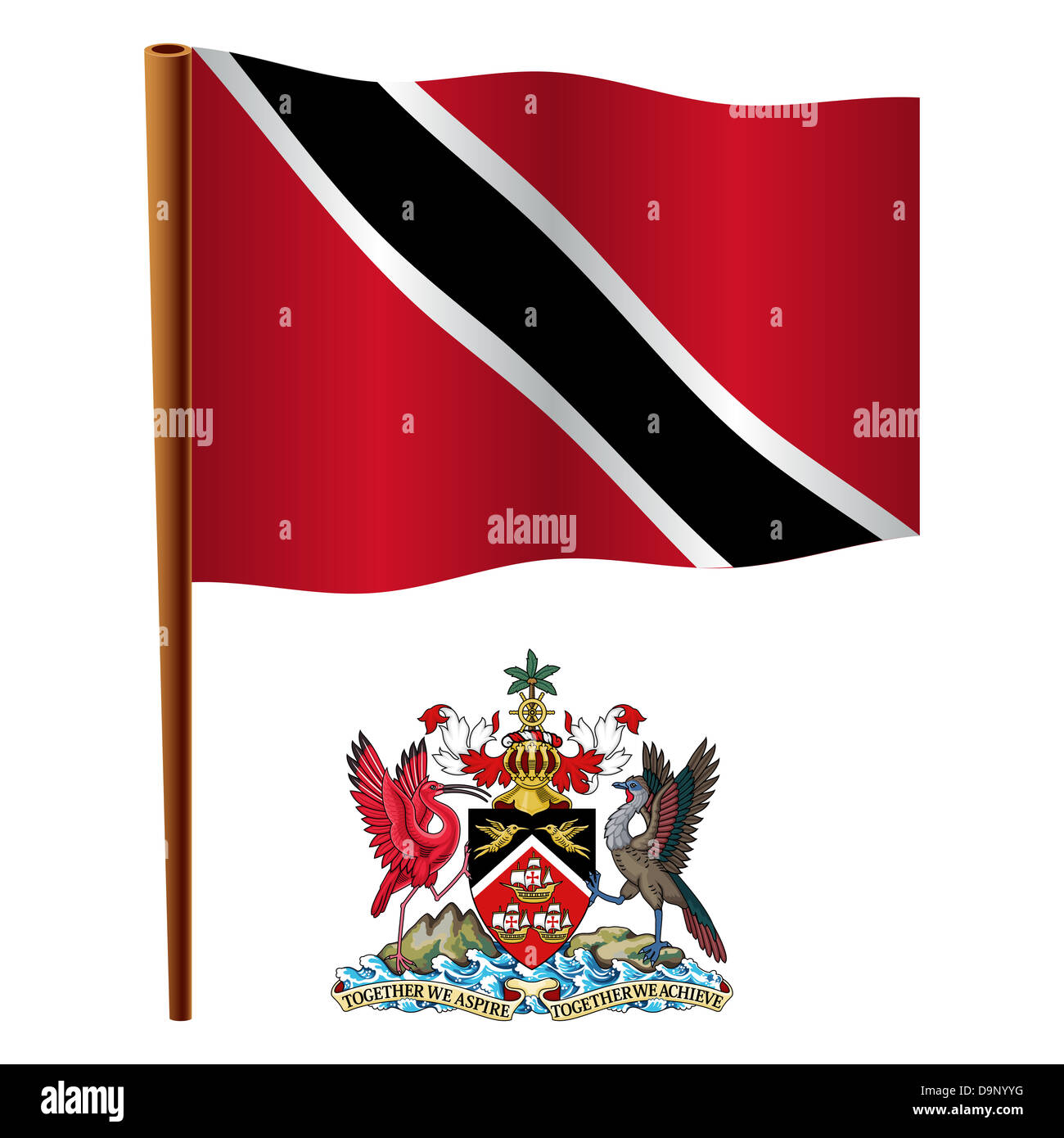National Emblem Of Trinidad Tobago Cut Out Stock Images & Pictures - Alamy