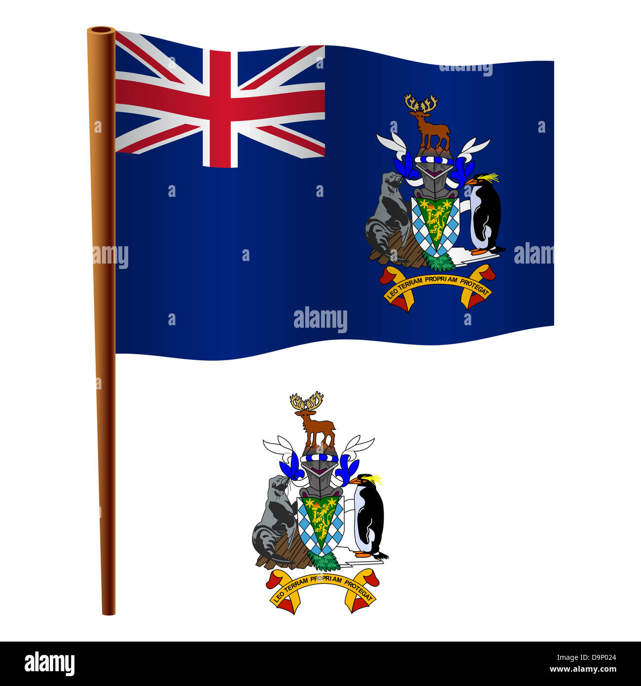 Flag of sandwich islands Cut Out Stock Images & Pictures - Alamy