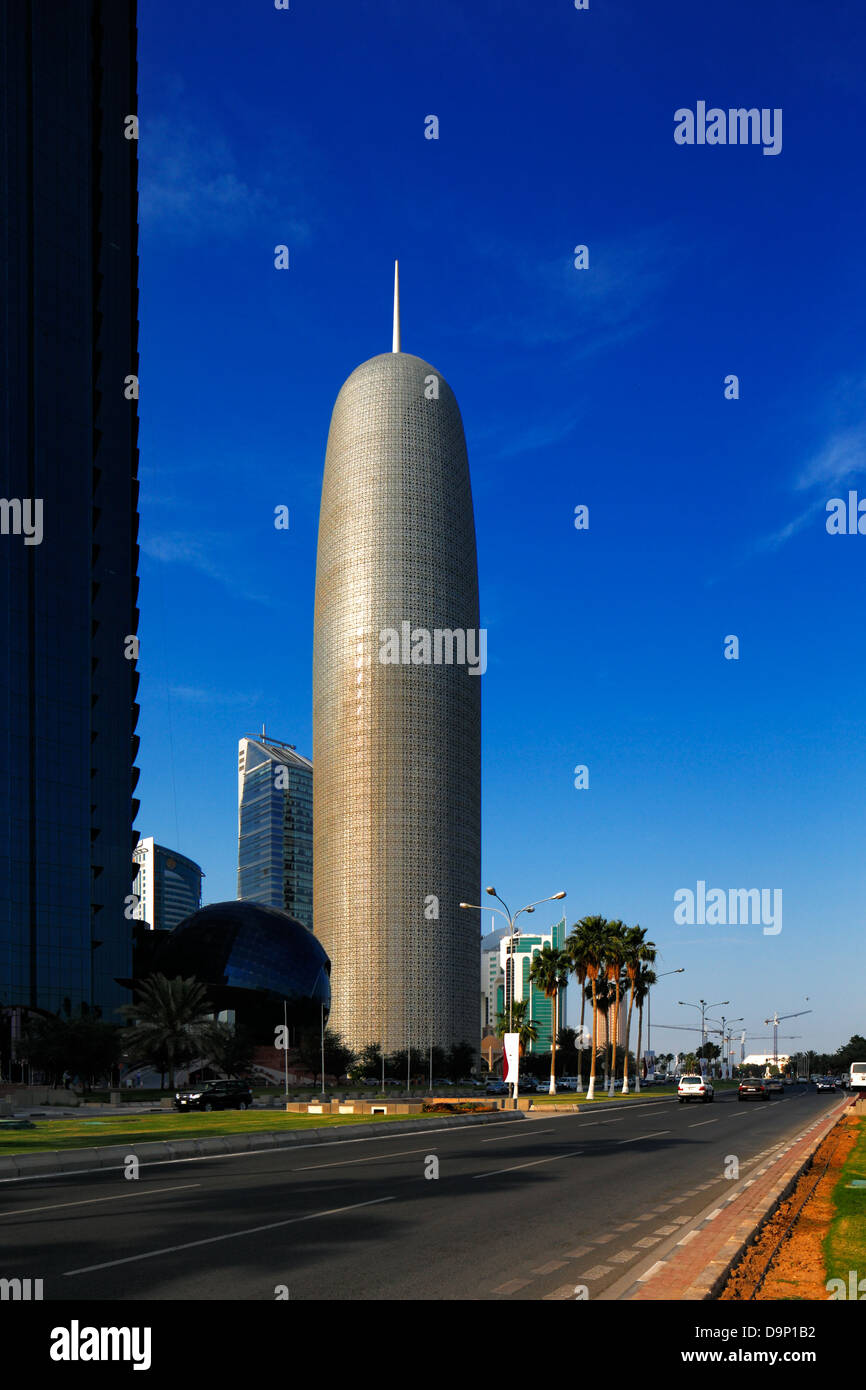 Doha Tower was designed by French architect Jean Nouvel. After ...