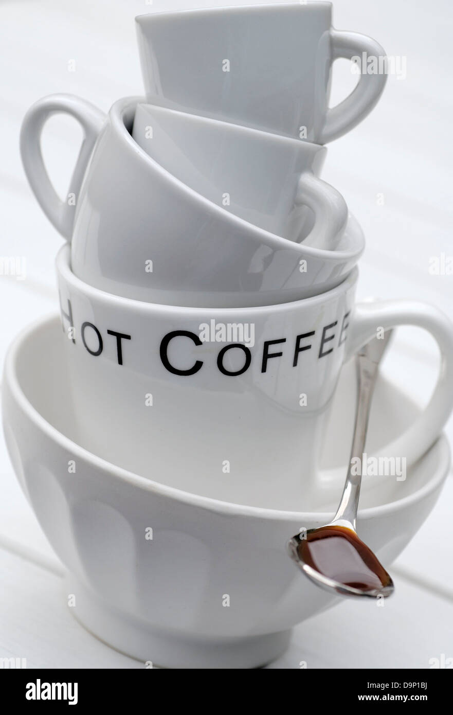 Piled up cups hi-res stock photography and images - Alamy
