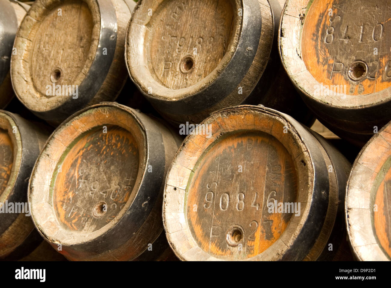 Beer barrels vault hi-res stock photography and images - Alamy