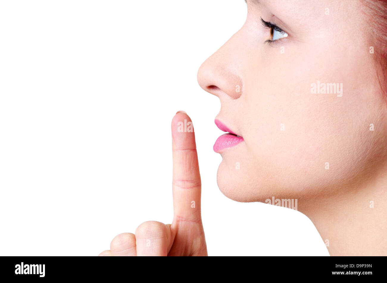 Girl hushing hi-res stock photography and images - Alamy