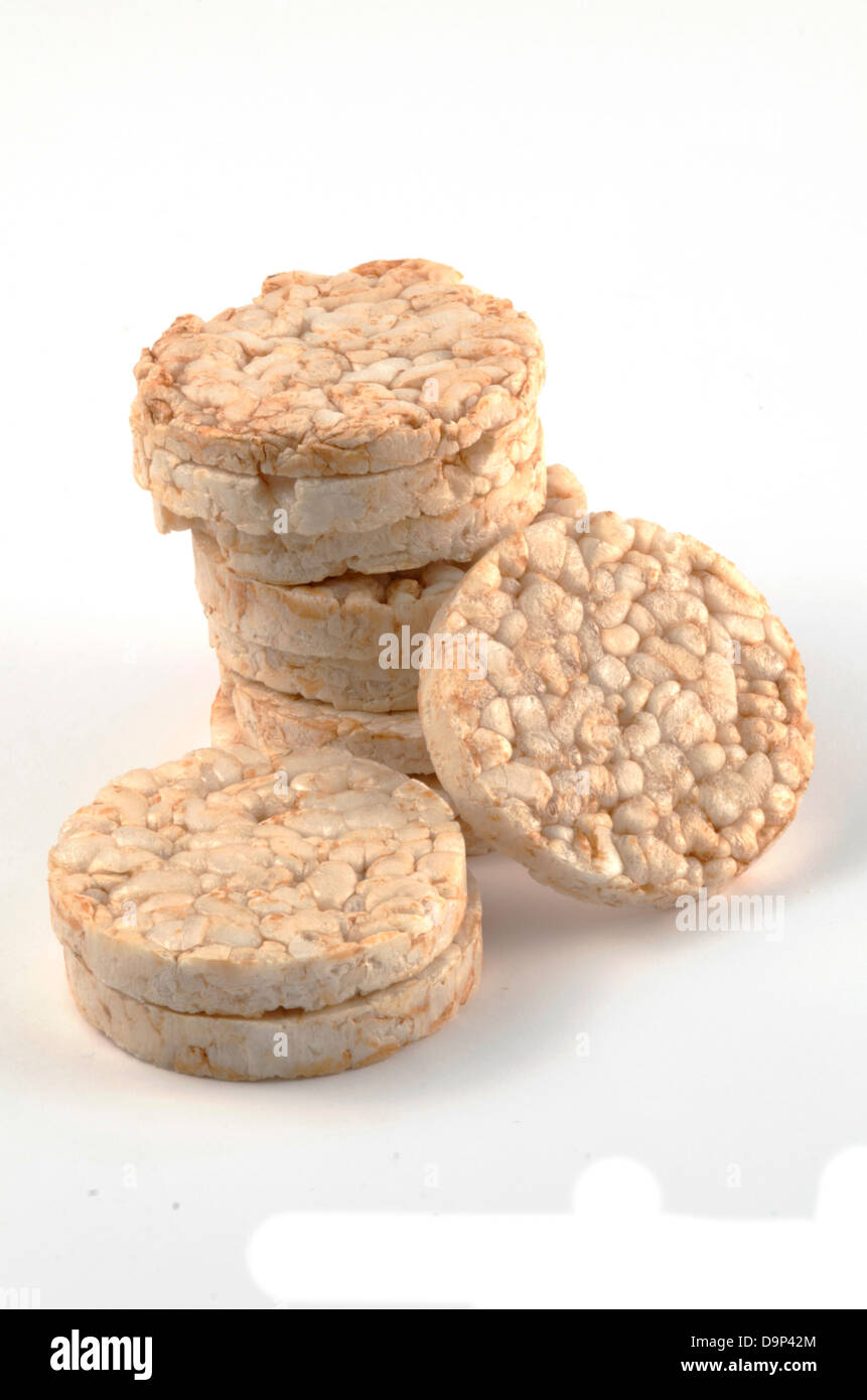 Pile of rice cakes Stock Photo - Alamy