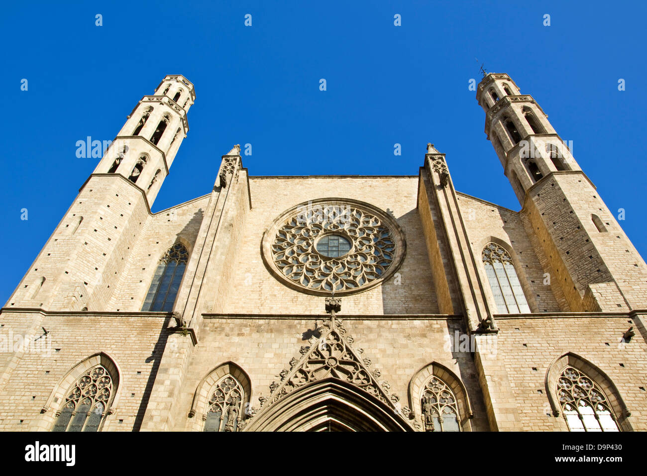 Barcelona - gothic cathedral Santa Maria del mar. Catalonia, Spain ...