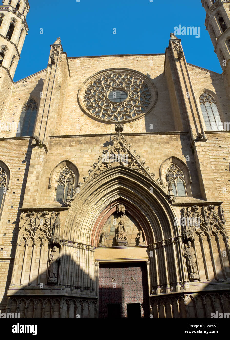 Barcelona - gothic cathedral Santa Maria del mar. Catalonia, Spain ...