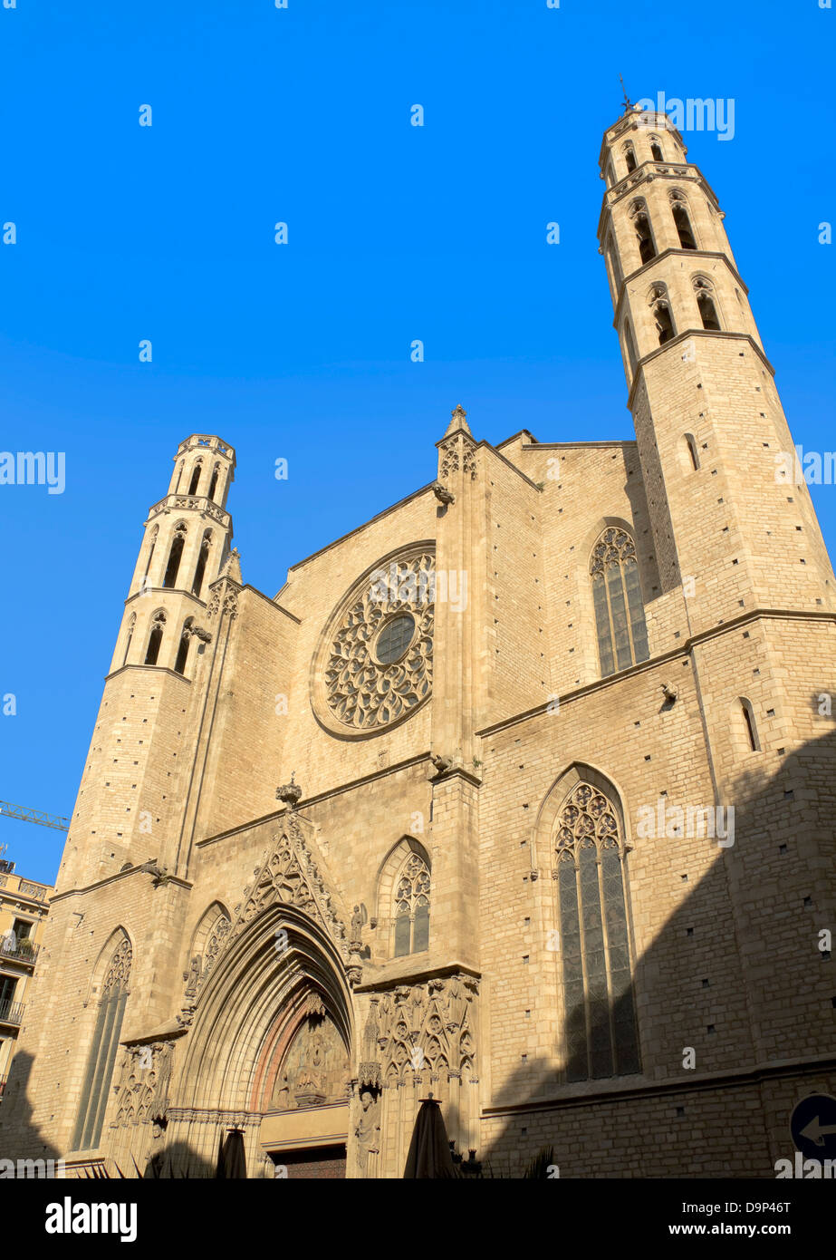 Barcelona - gothic cathedral Santa Maria del mar. Catalonia, Spain ...