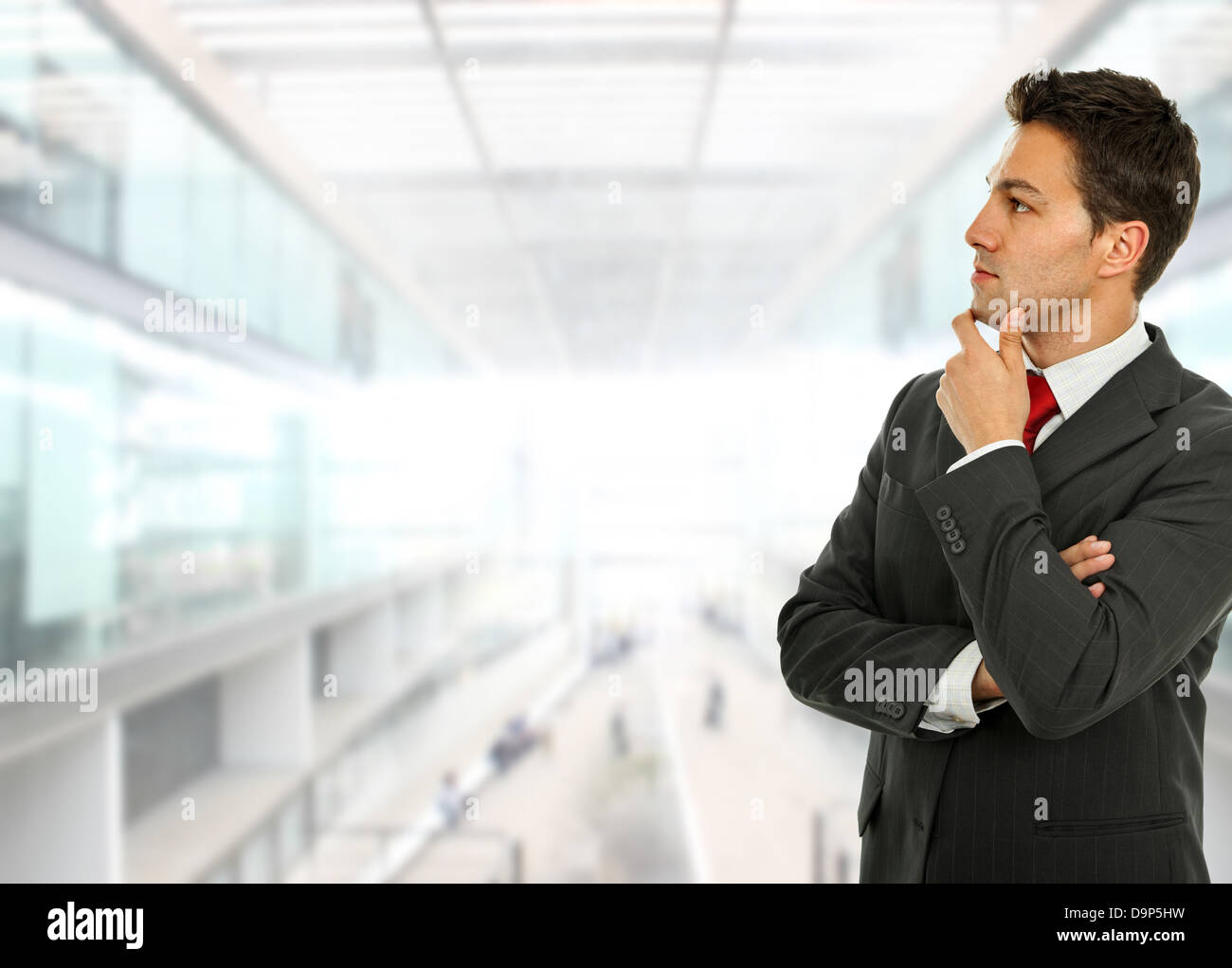 pensive young business man portrait at the office Stock Photo - Alamy pensive young business man portrait at the office Stock Photo - Alamy
