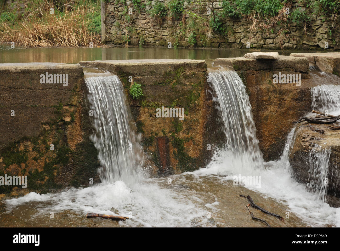 Rupit River waterfalls freeze motion Stock Photo - Alamy
