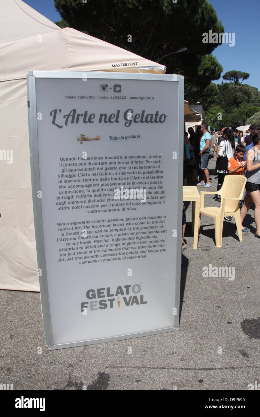 Gelato sign rome hi-res stock photography and images - Alamy