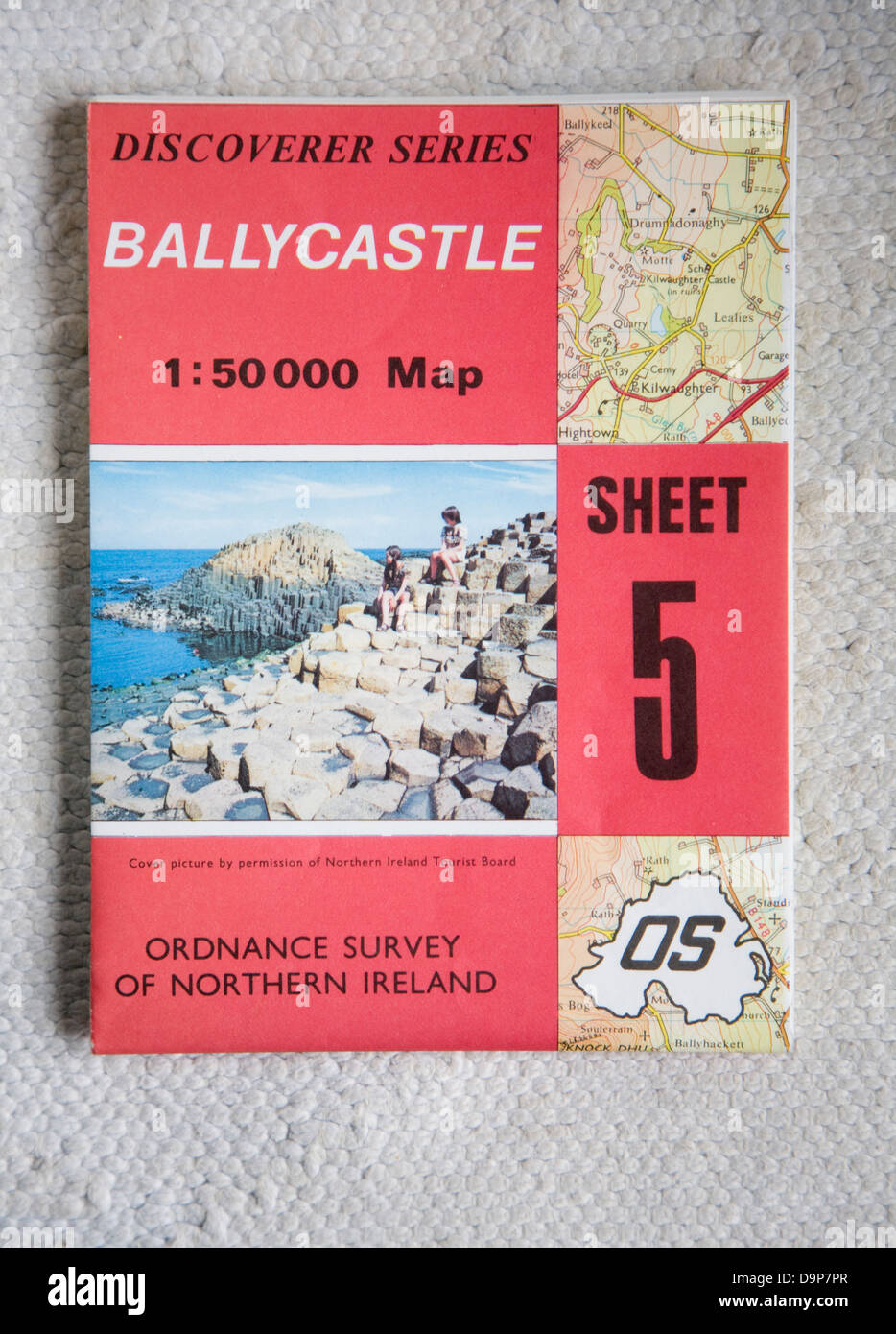 Discoverer series 1:50,000 ordnance survey map of Ballycastle, Northern ...
