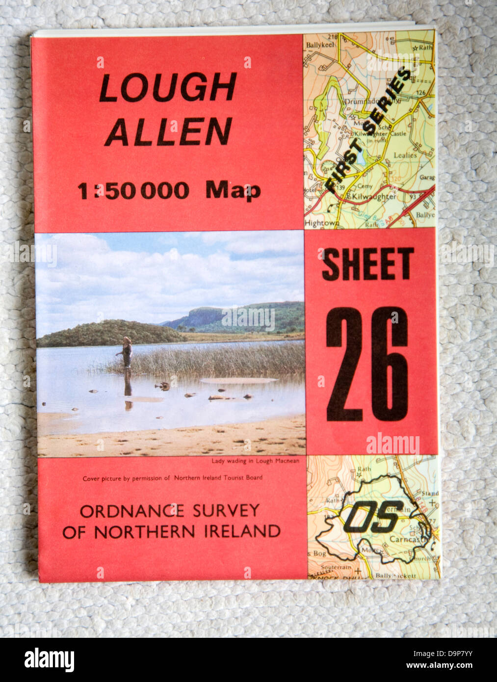 Discoverer series 1:50,000 ordnance survey map of Lough Allen, Northern ...
