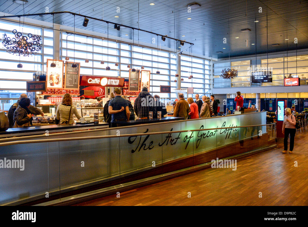Transit hall in Kastrup Copenhagen Airport in Denmark Stock Photo - Alamy
