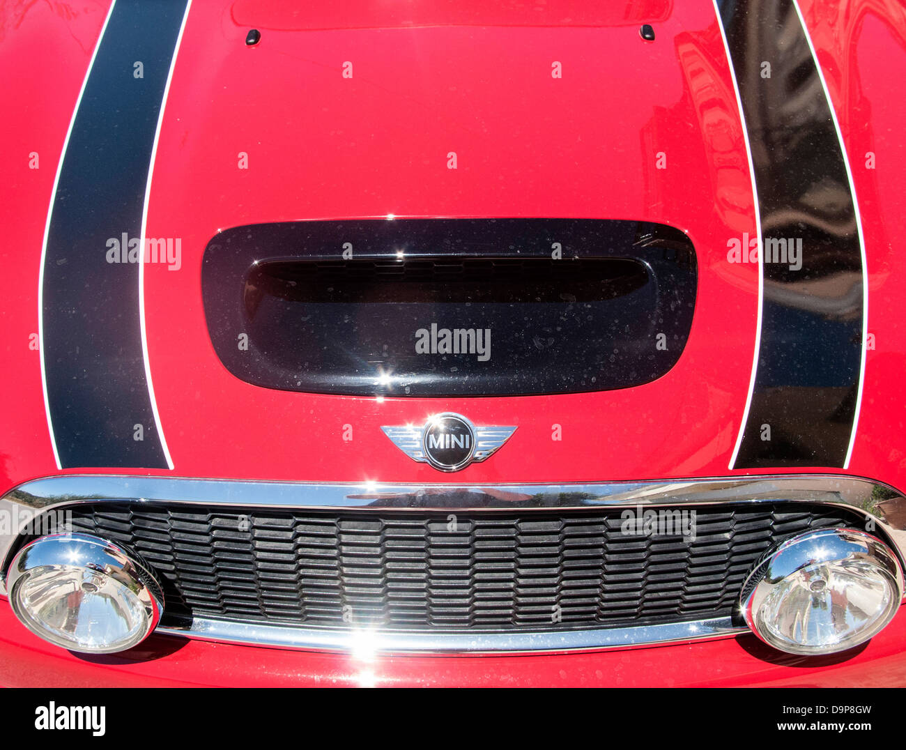 Red Mini Cooper S Automobile Stock Photo - Alamy