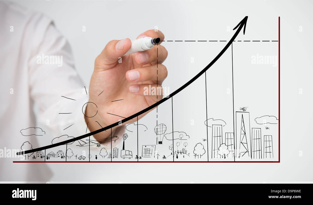 Drawing graph hi-res stock photography and images - Alamy