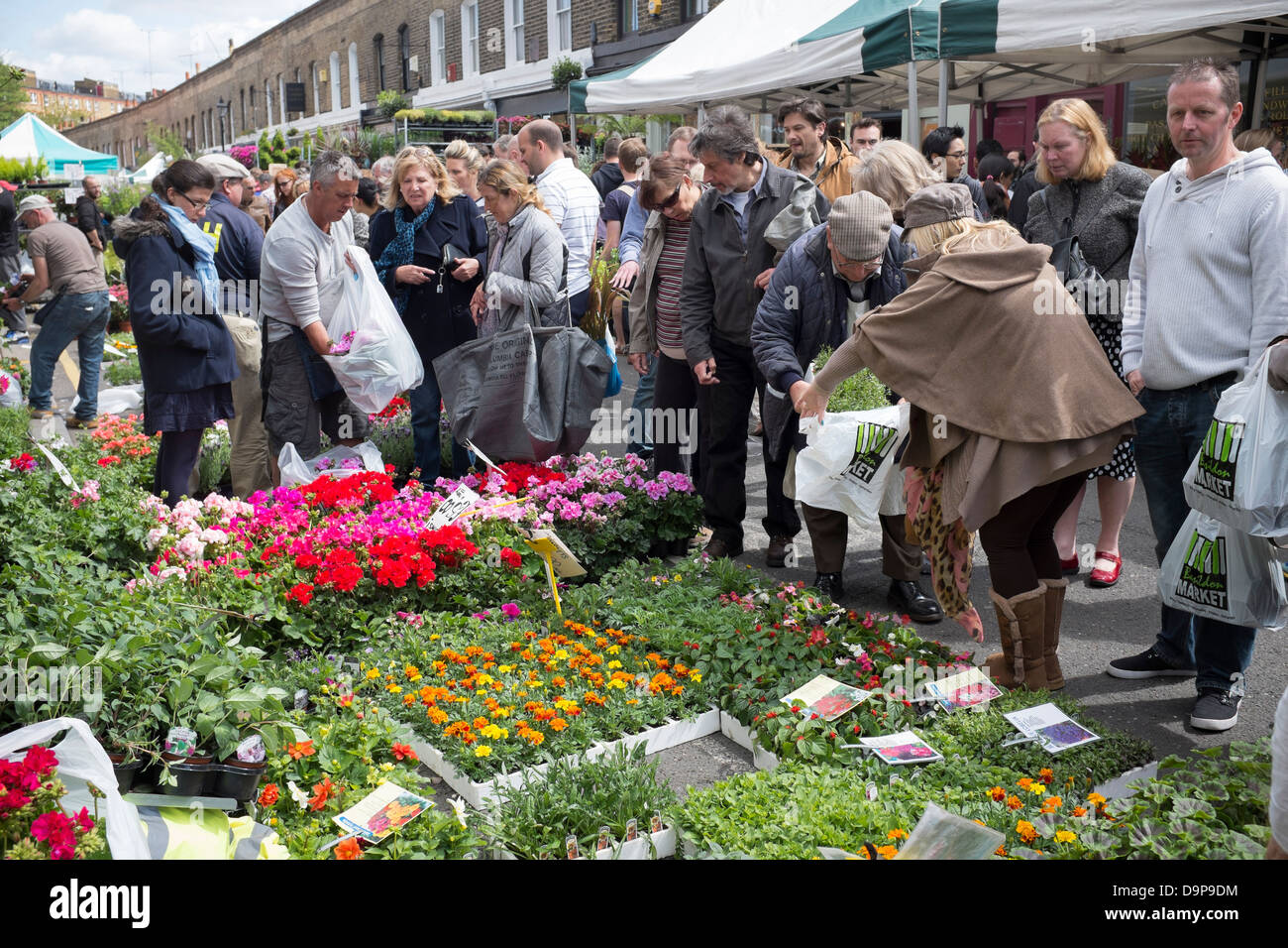 Columbia Road Flower Market London Stock Photo - Alamy