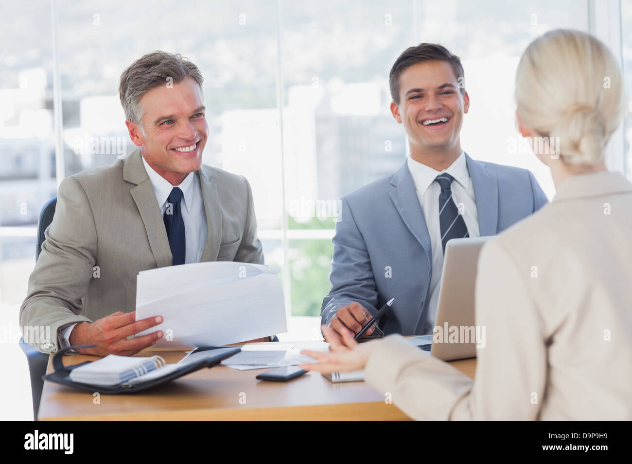 Young female candidate smiling hi-res stock photography and images - Alamy