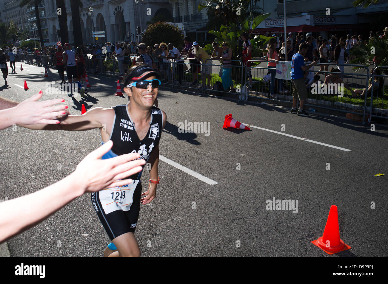 Nice, France. 23rd June, 2013. The running fraction of the ironman 2013 ...