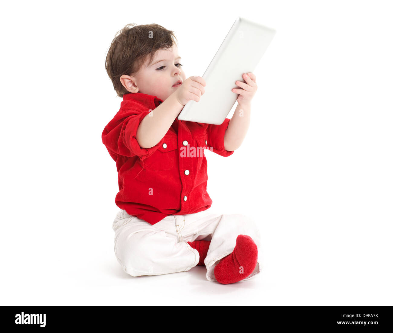 Child learning tablet Cut Out Stock Images & Pictures - Alamy