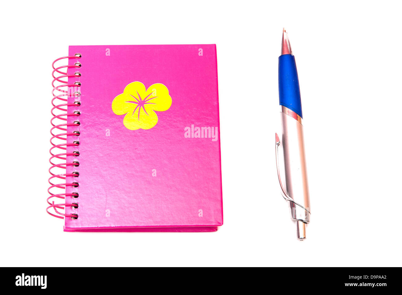 Pink notepad Cut Out Stock Images & Pictures - Alamy