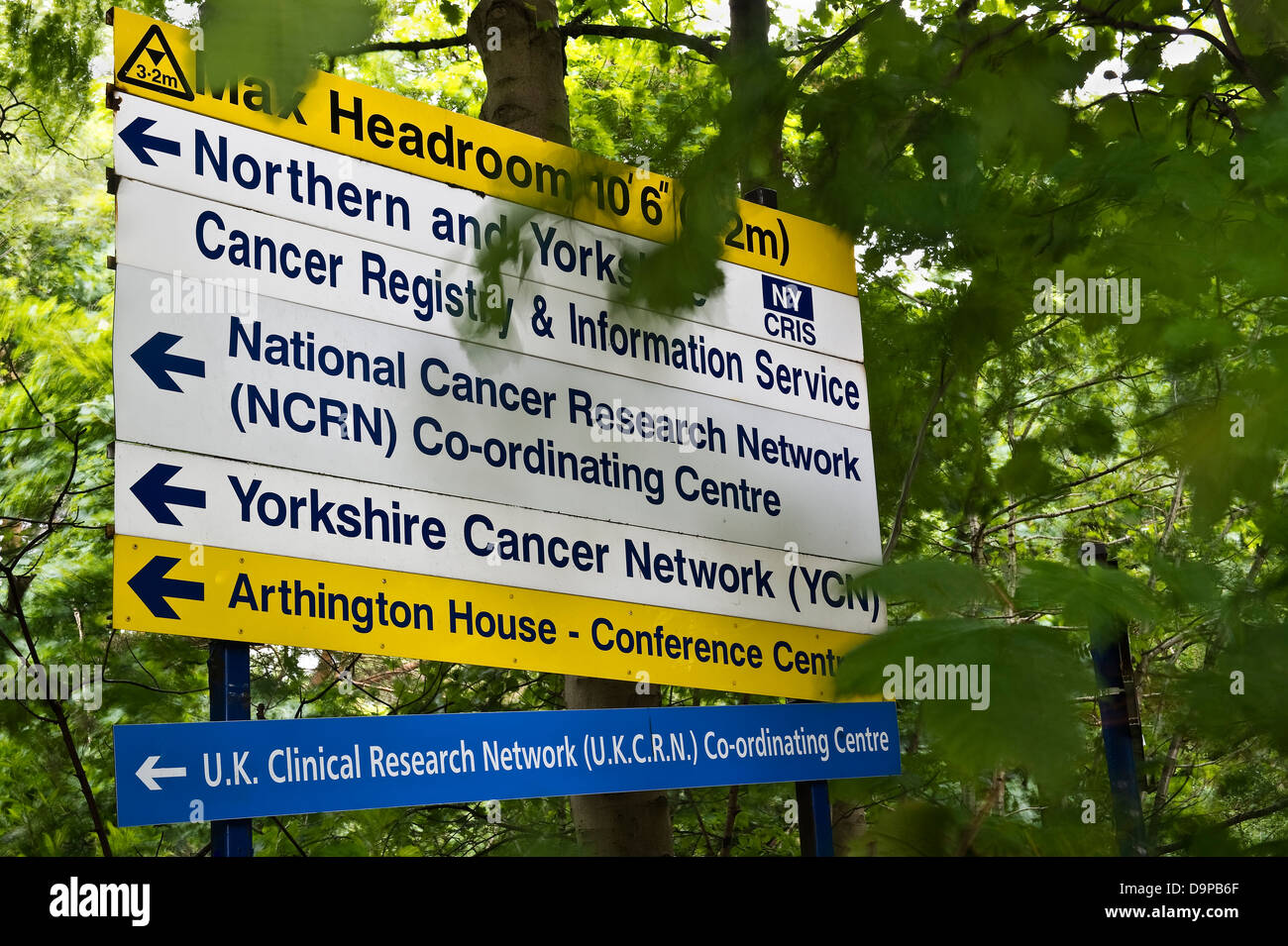 Information board to former Cookridge Hospital, Silk Mill Way ...
