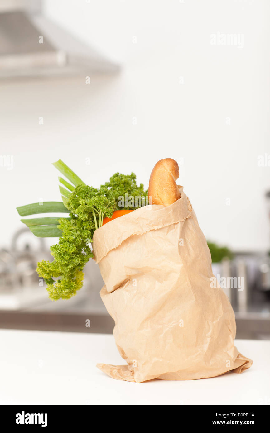 Vegetables in a paper bag Stock Photo - Alamy