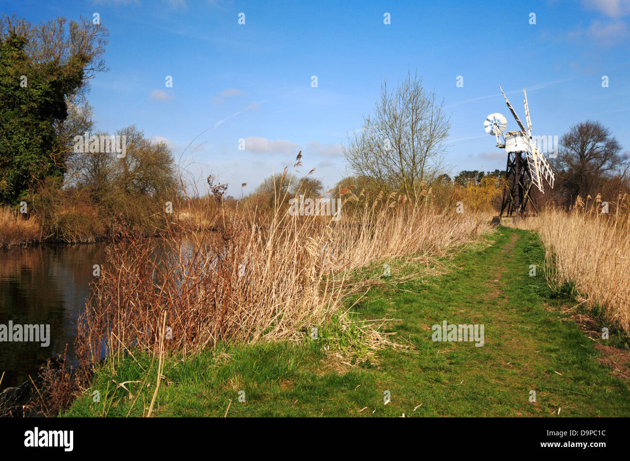 A view of Boardman's drainage mill by the River Ant near How Hill ...