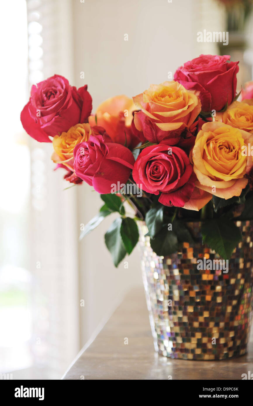 Bunch of roses Stock Photo - Alamy