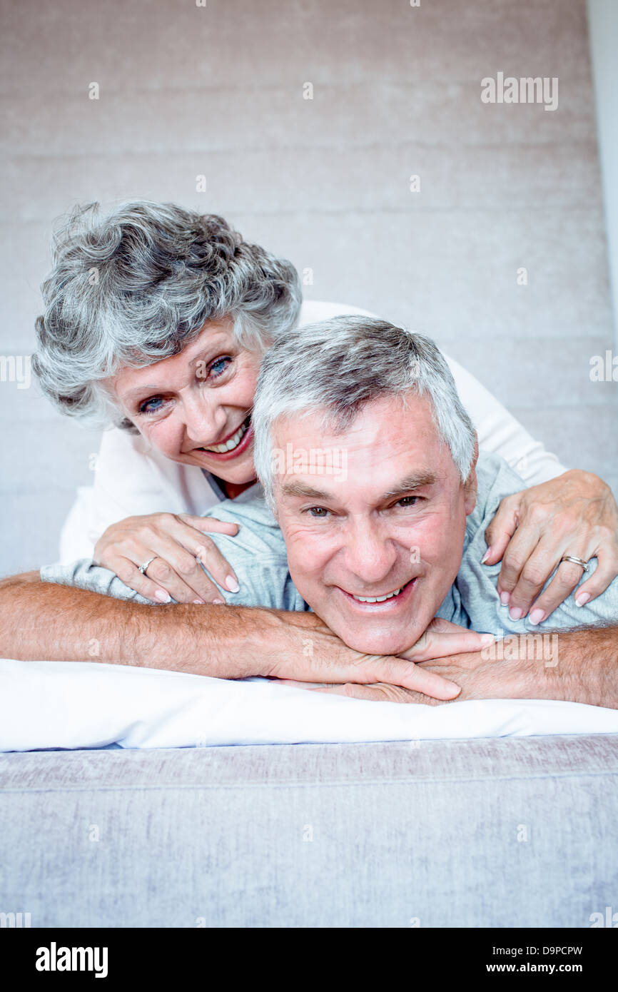 Romantic mature couple bed hi-res stock photography and images - Alamy
