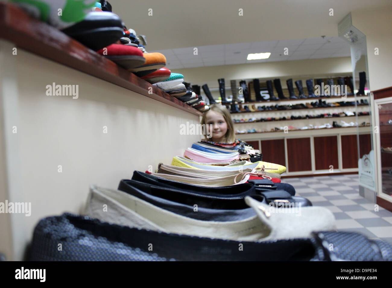 Shoes shop counter hi-res stock photography and images - Alamy