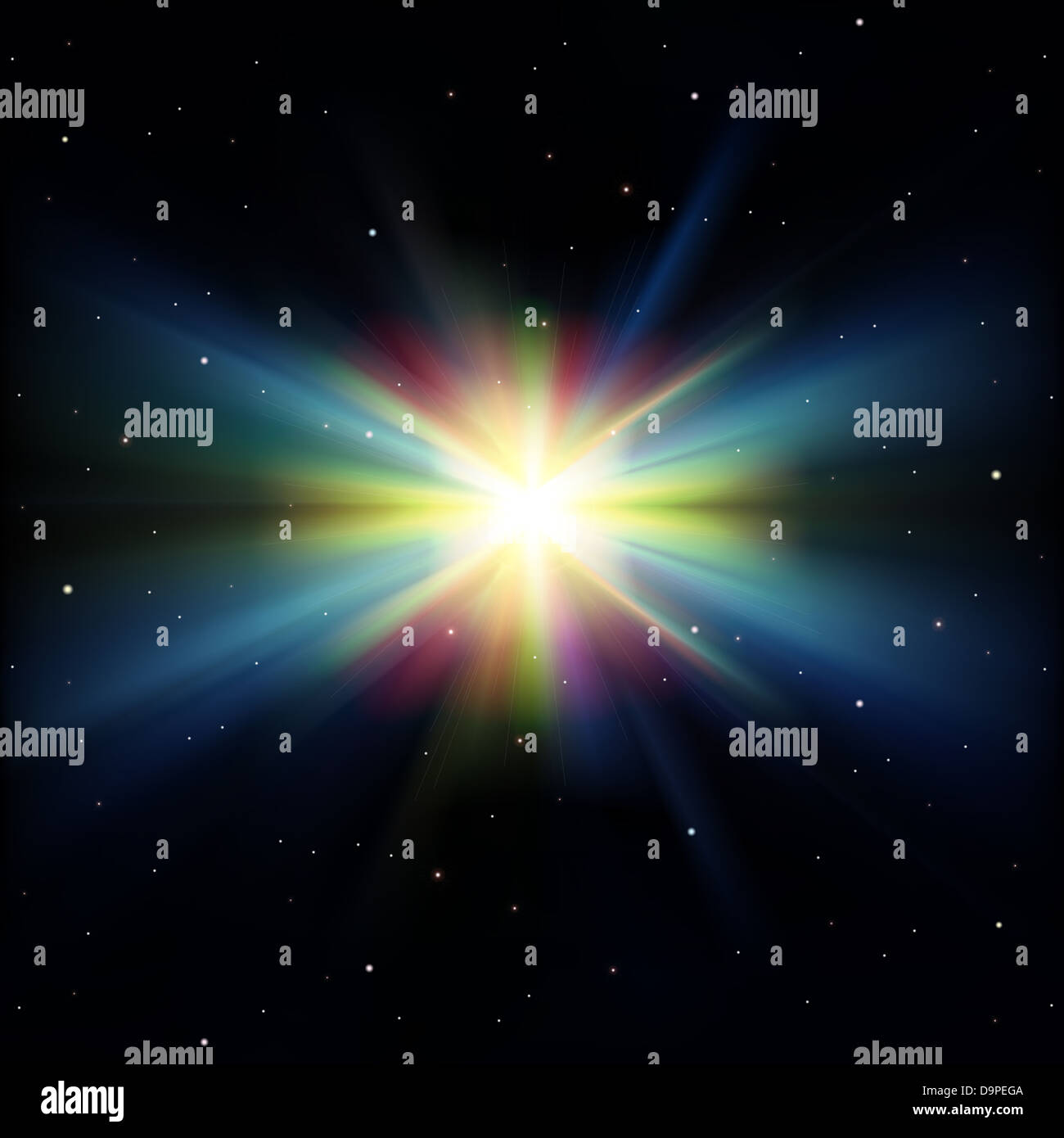 abstract black background with stars and supernova Stock Photo - Alamy