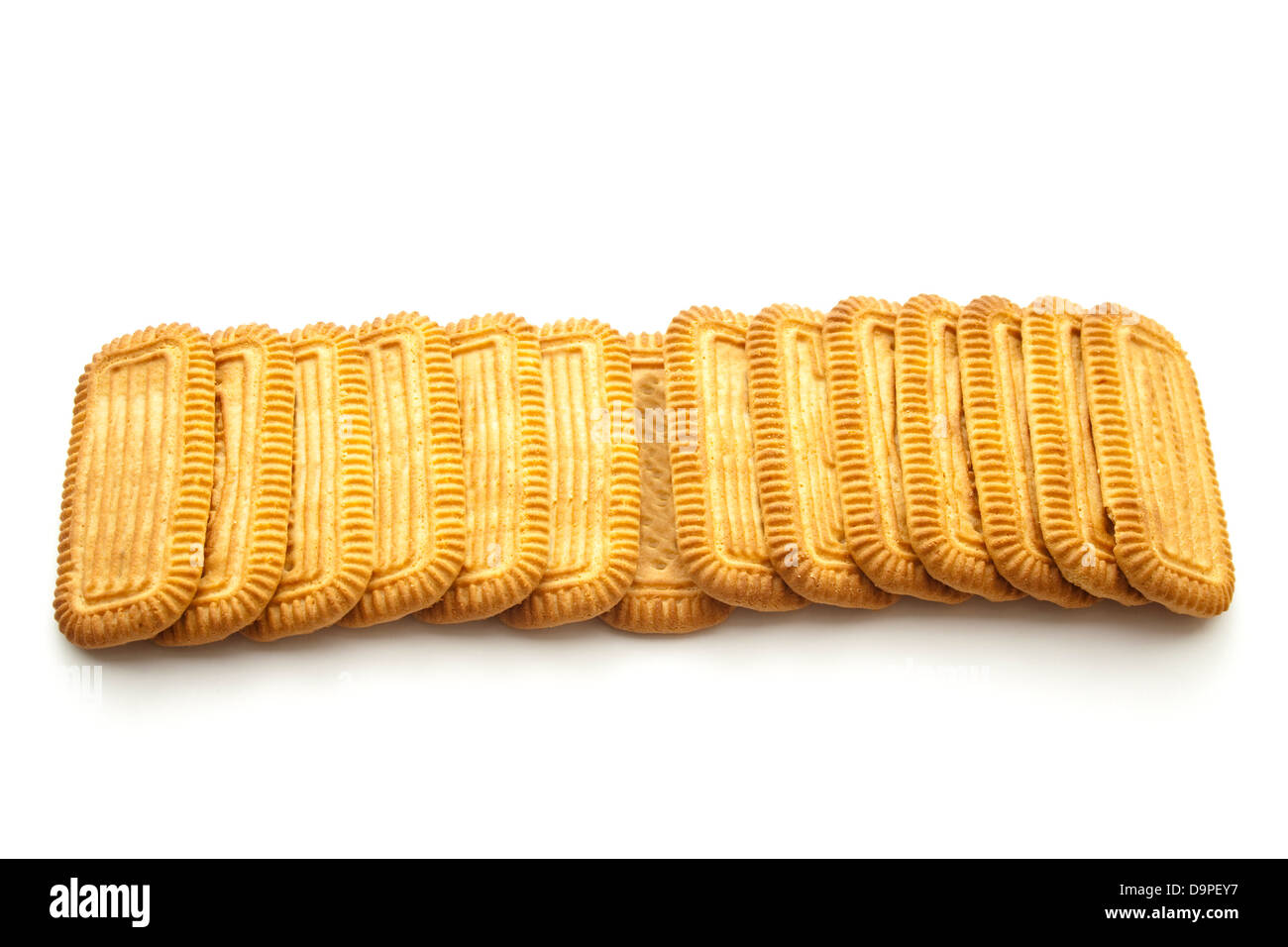 Fresh Baked Biscuits on white background Stock Photo - Alamy