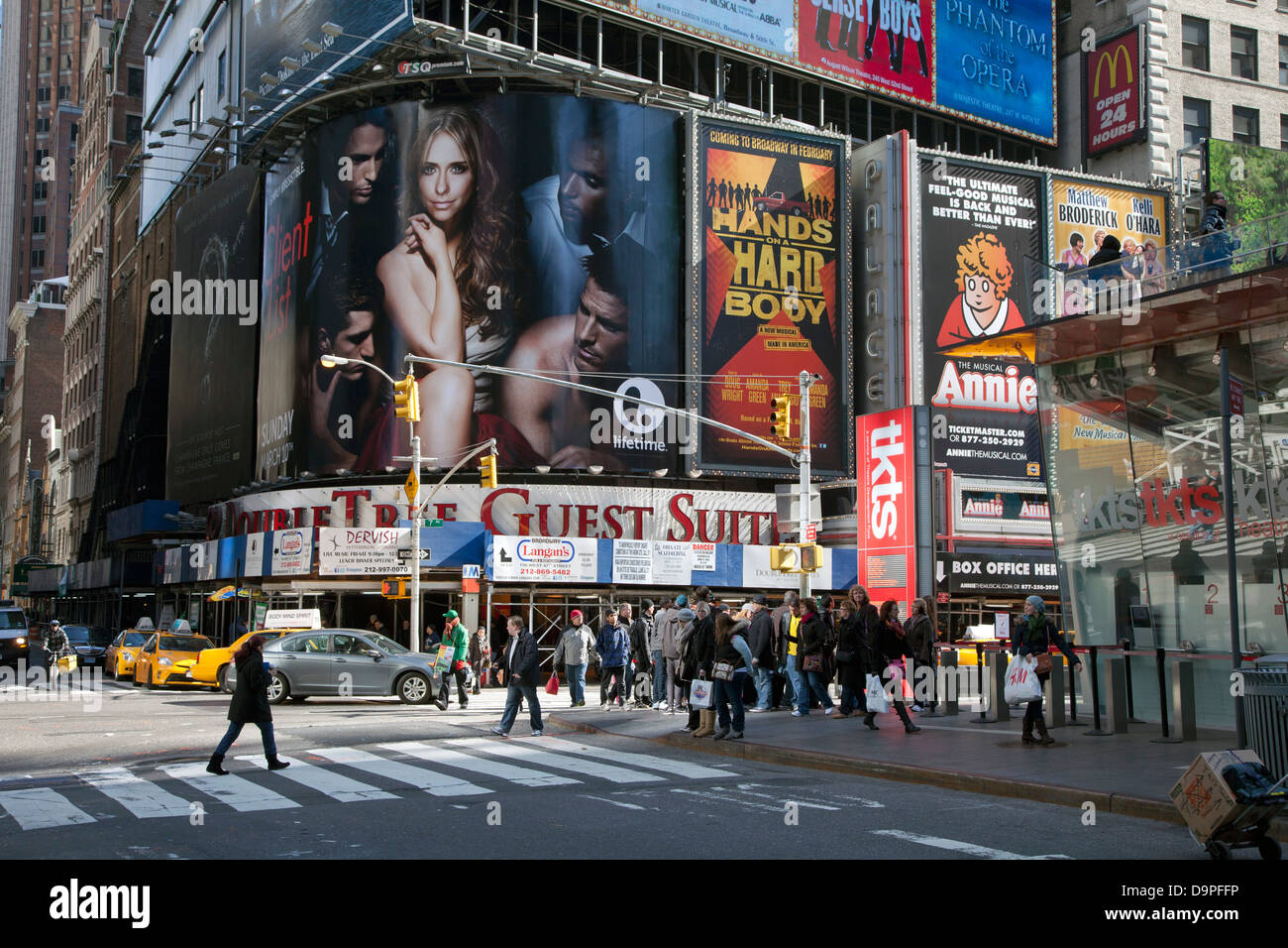 Street scene in Times Square in New York, New York Stock Photo - Alamy