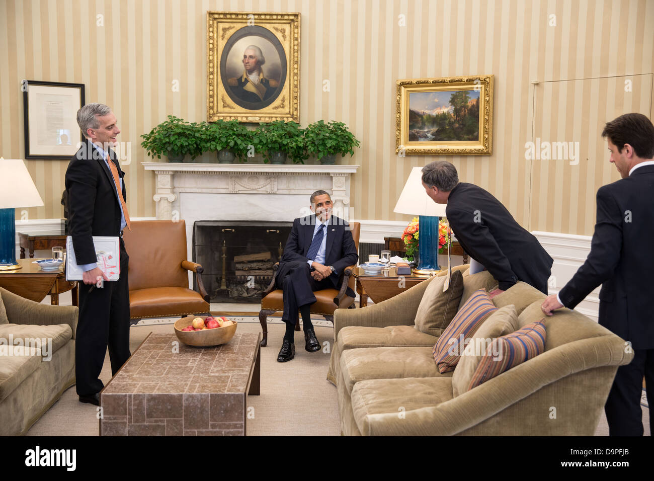 President Barack Obama white house Stock Photo - Alamy