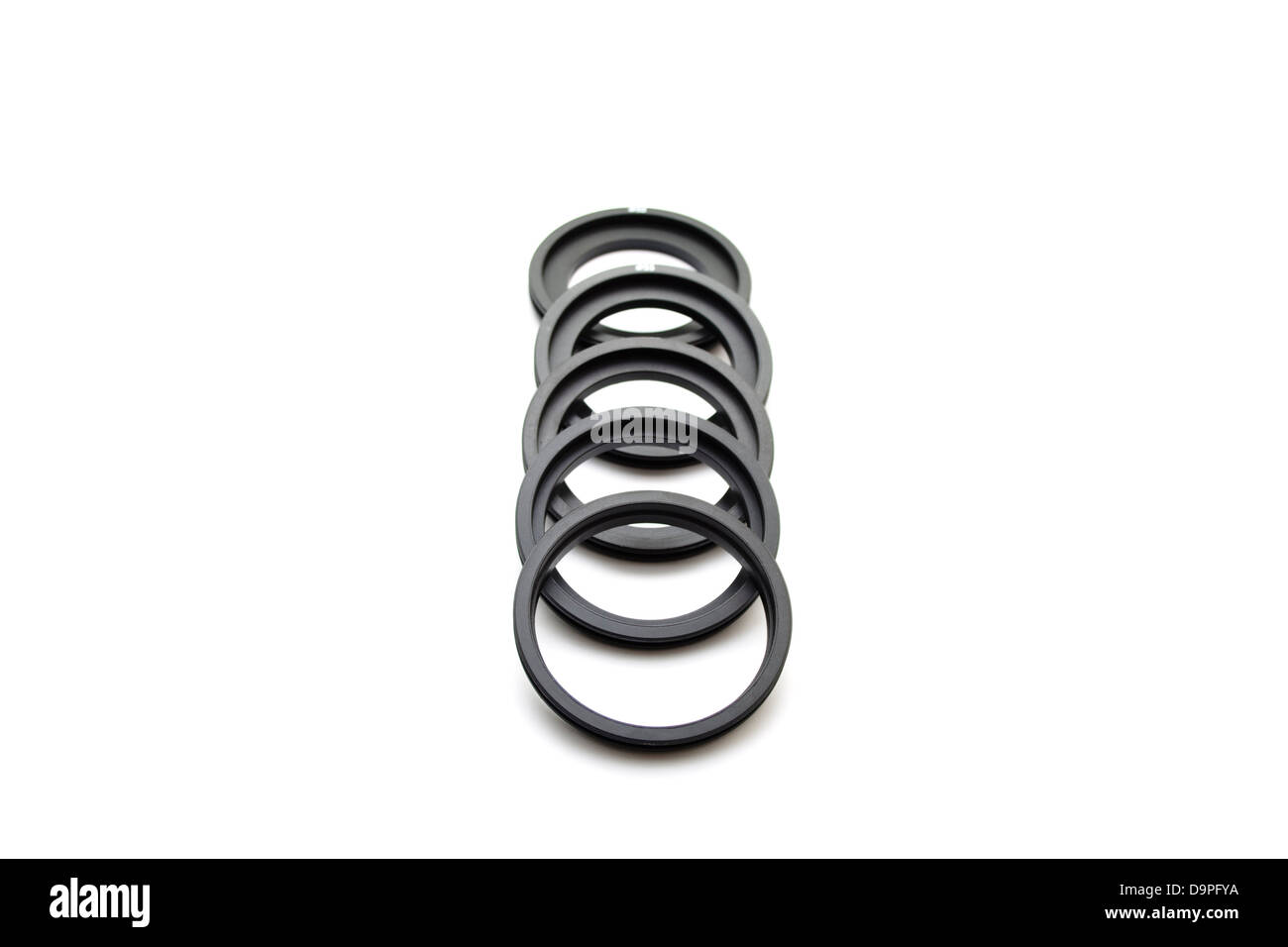 Camera Lens Rings on white background Stock Photo - Alamy