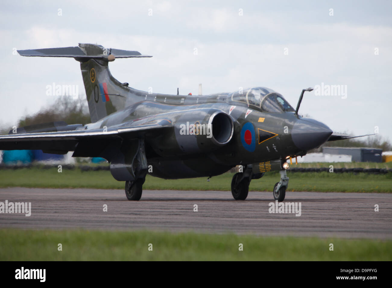 RAF Buccaneer cold war vintage bomber at Bruntingthorpe airfield uk ...