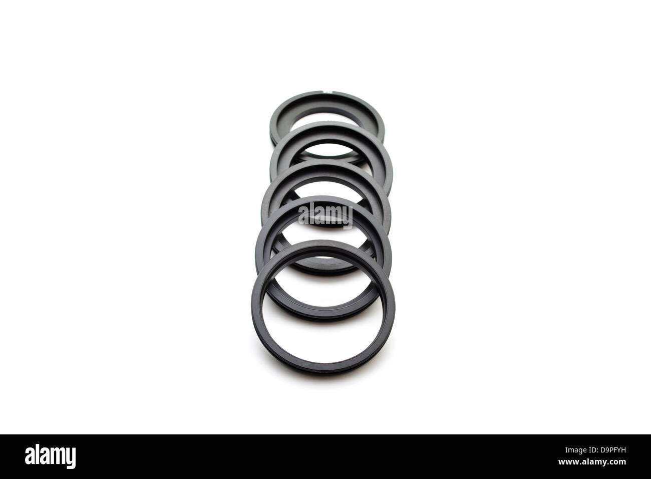 Camera Lens Rings on white background Stock Photo - Alamy