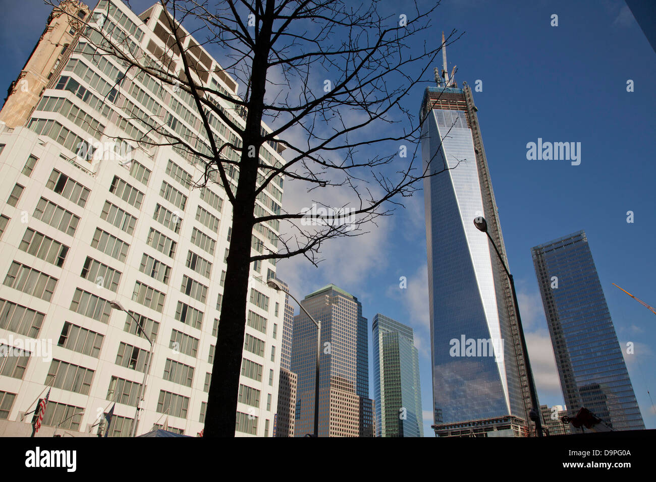New buildings rising up adjacent to the World Trade site and the 9/11 ...