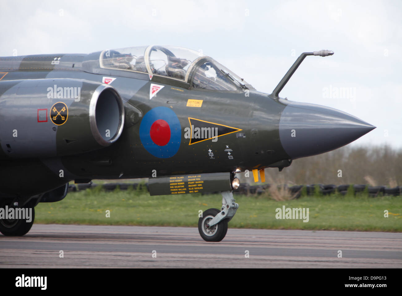 RAF Buccaneer cold war vintage bomber at Bruntingthorpe airfield uk ...