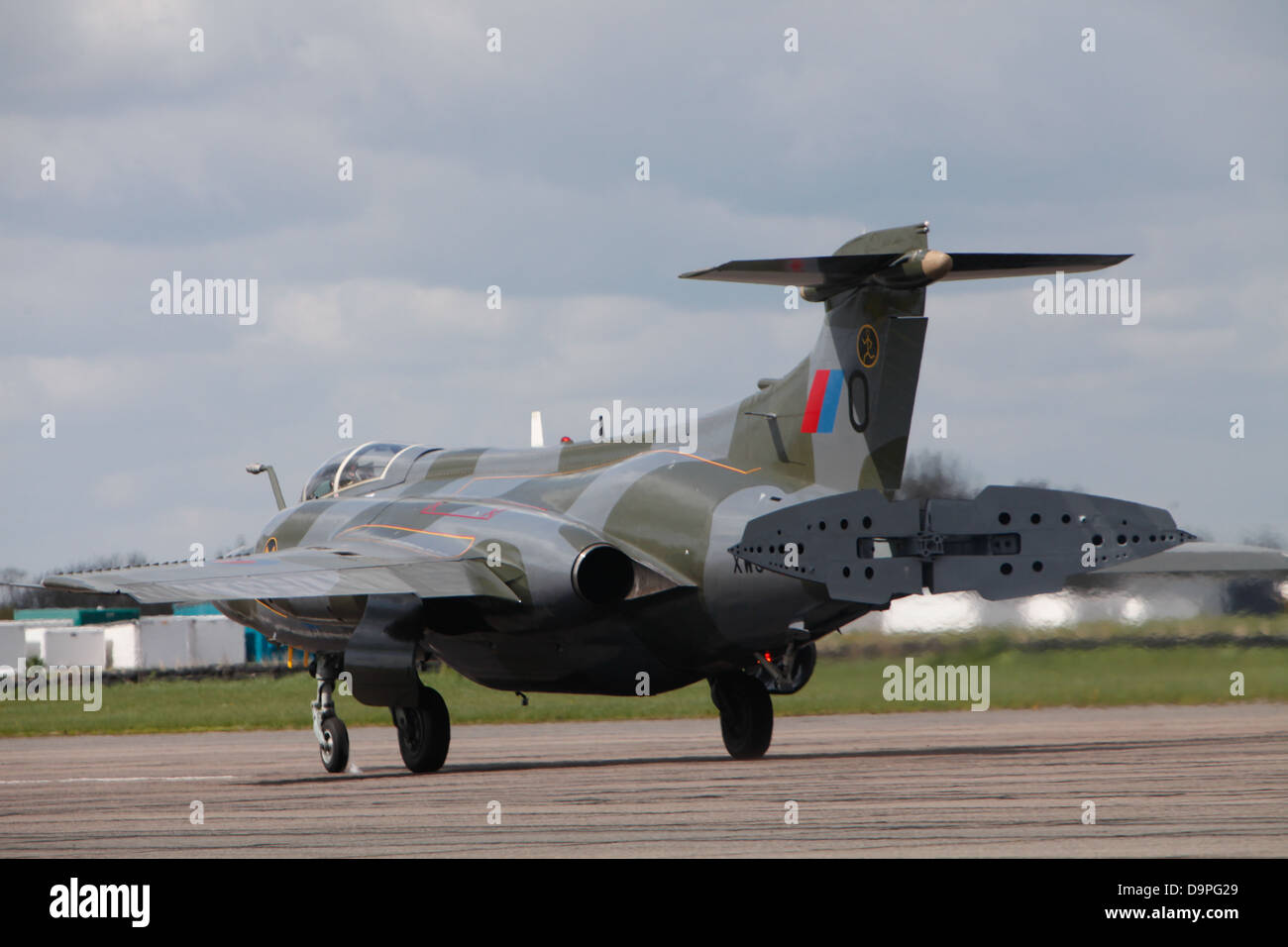 RAF Buccaneer cold war vintage bomber at Bruntingthorpe airfield uk ...