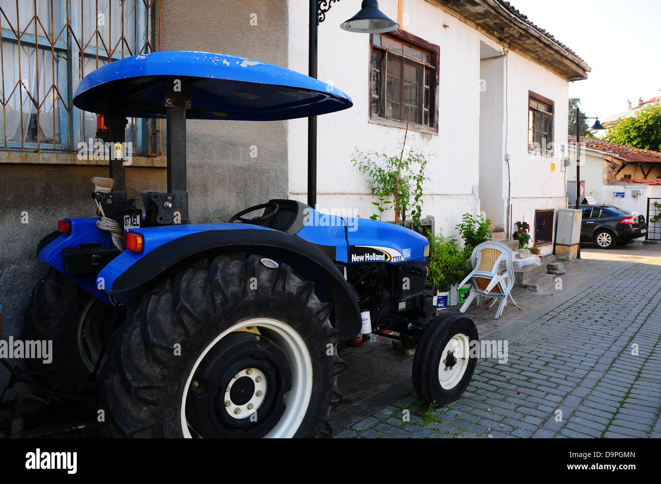 Tractor village hi-res stock photography and images - Alamy