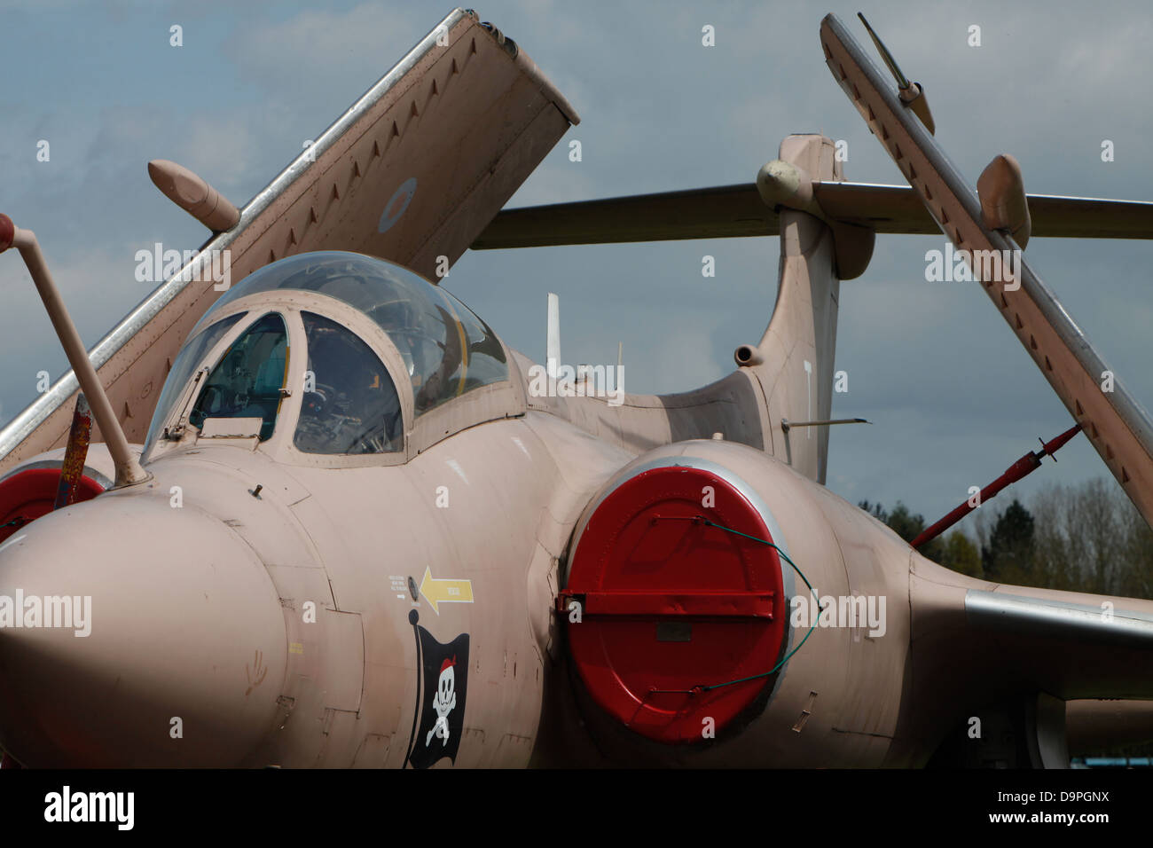 RAF Buccaneer cold war vintage bomber at Bruntingthorpe airfield uk ...
