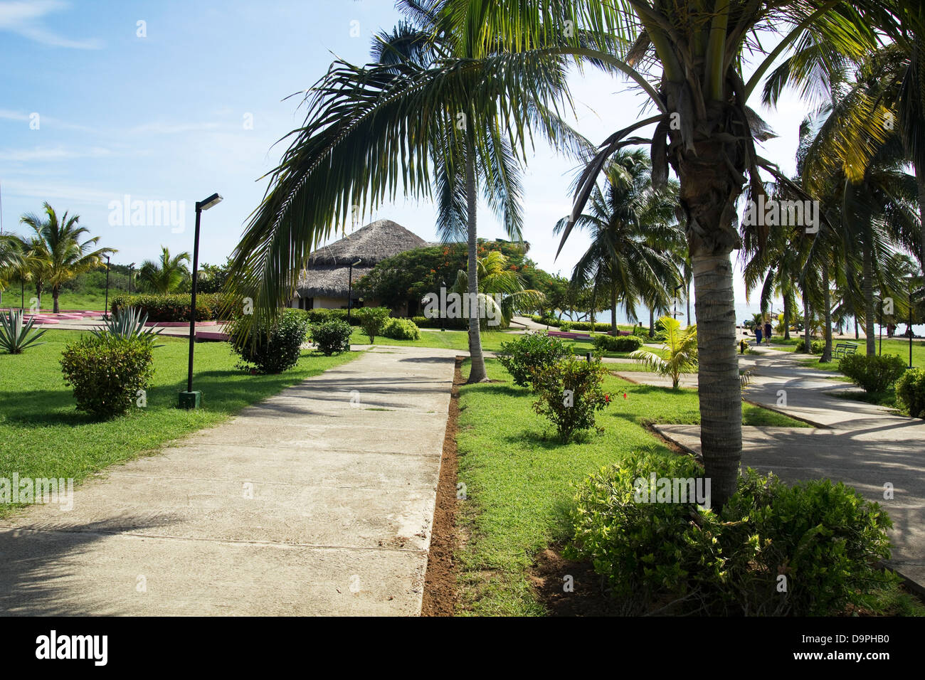 Tourist complex in a Caribbean beach Stock Photo - Alamy