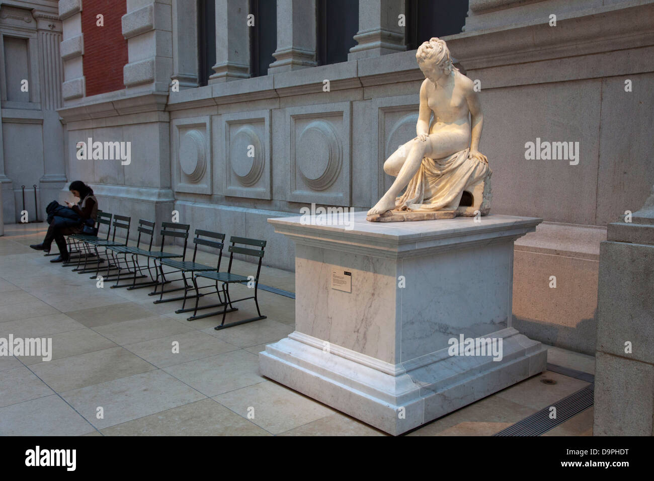 The statue Atrium at the Metropolitan Museum of Art in New York, New ...