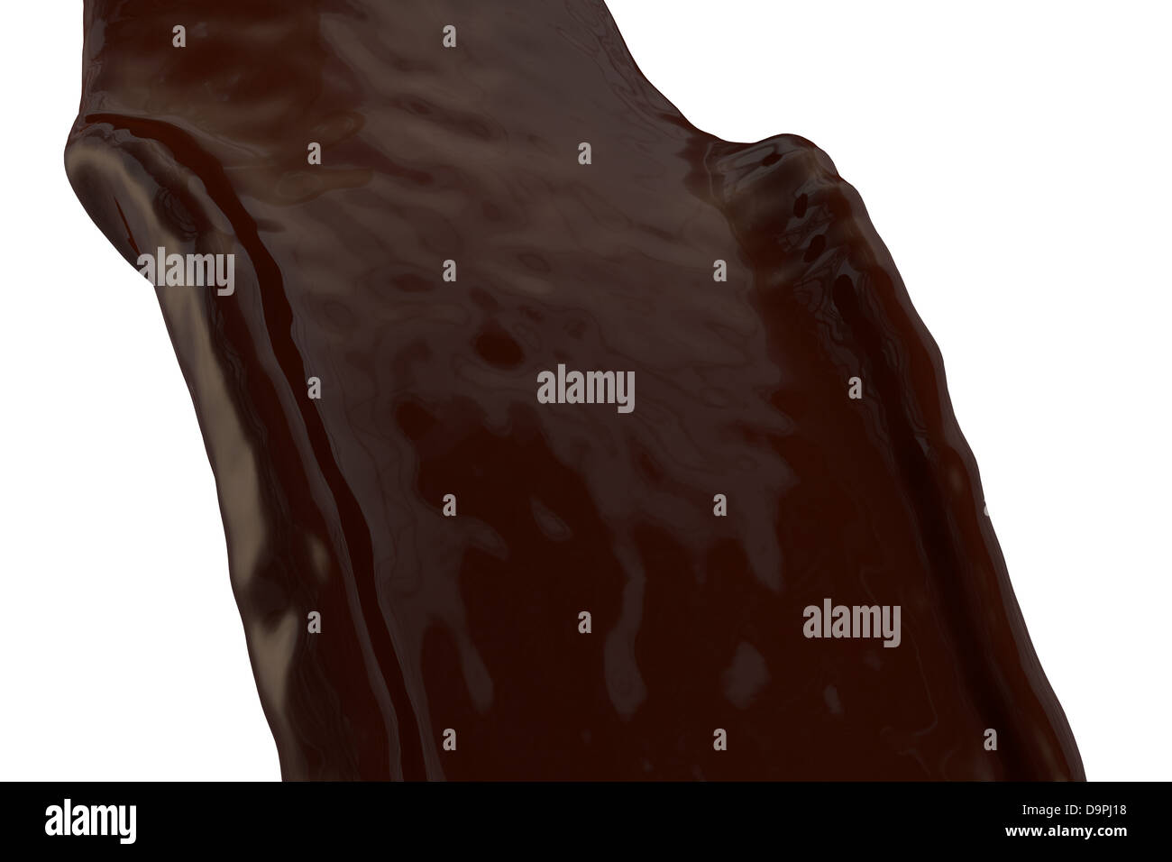 close-up view of flowing dark chocolate Stock Photo - Alamy