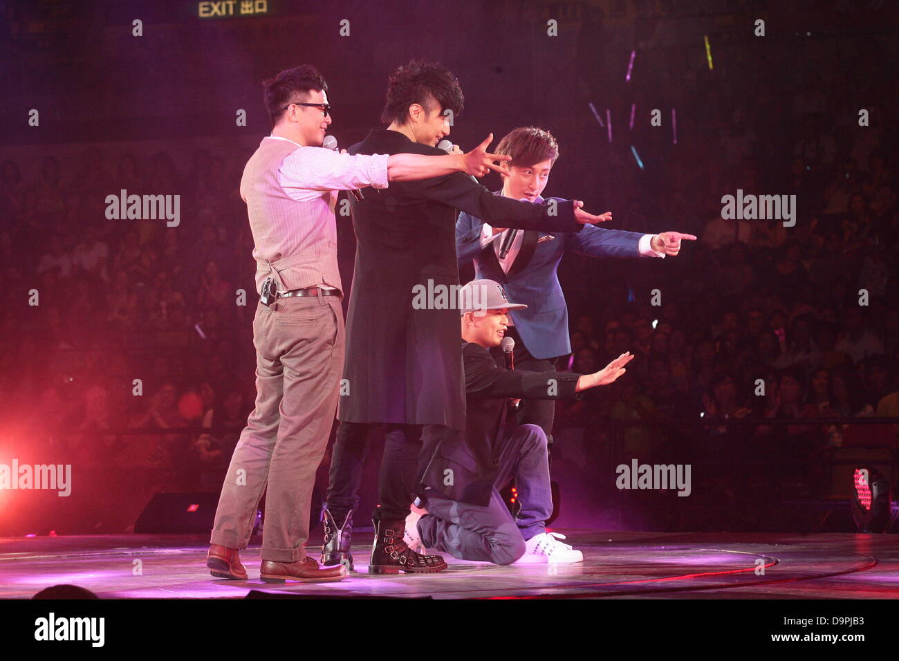 Leo Ku at Thank You Concert held by Mark Lui in Hong Kong, China on ...